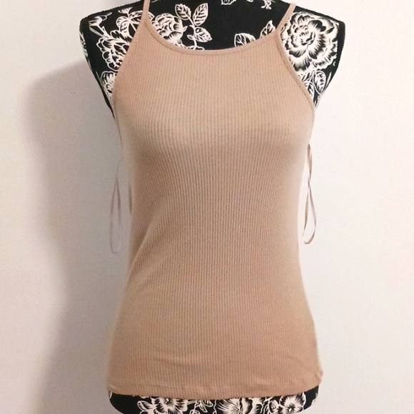 Ambiance | Tops | Tan Spaghetti Strap Tank Top | Poshmark
